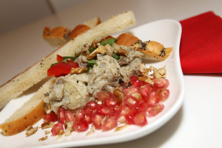 Jewish Cookery | Kosher Recipes | Smoked Aubergine Dip- Moutabel