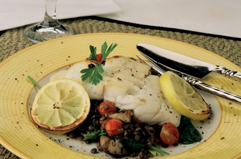 Jewish Cookery | Kosher Recipes | Roast Cod with Puy Lentils and ...