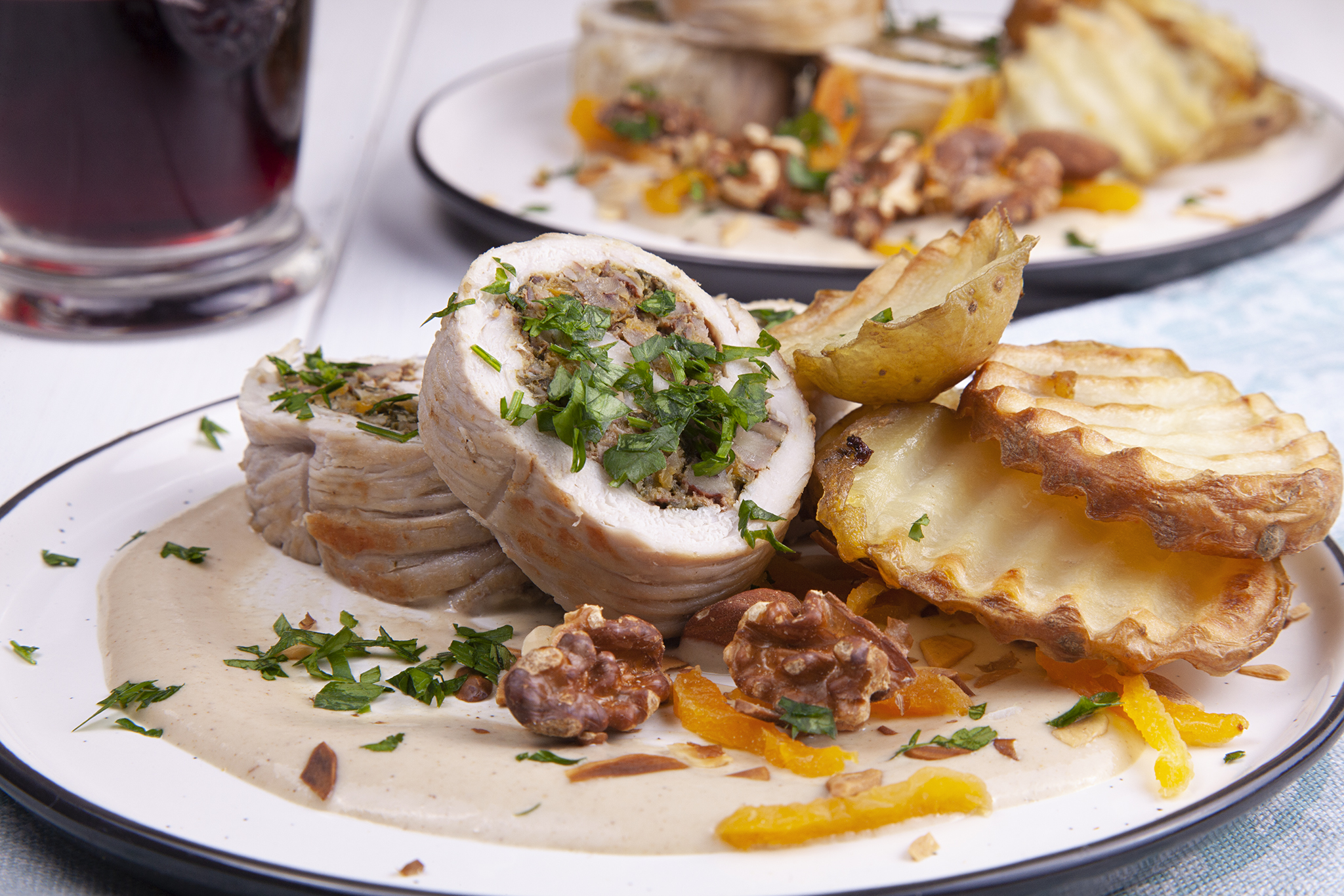 Jewish Cookery | Kosher Recipes | Stuffed Turkey Escalope