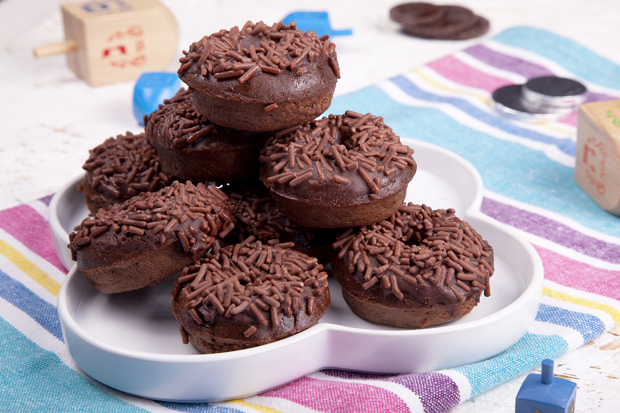 Jewish Cookery | Kosher Recipes | Facebook Live Baked Chocolate Donuts