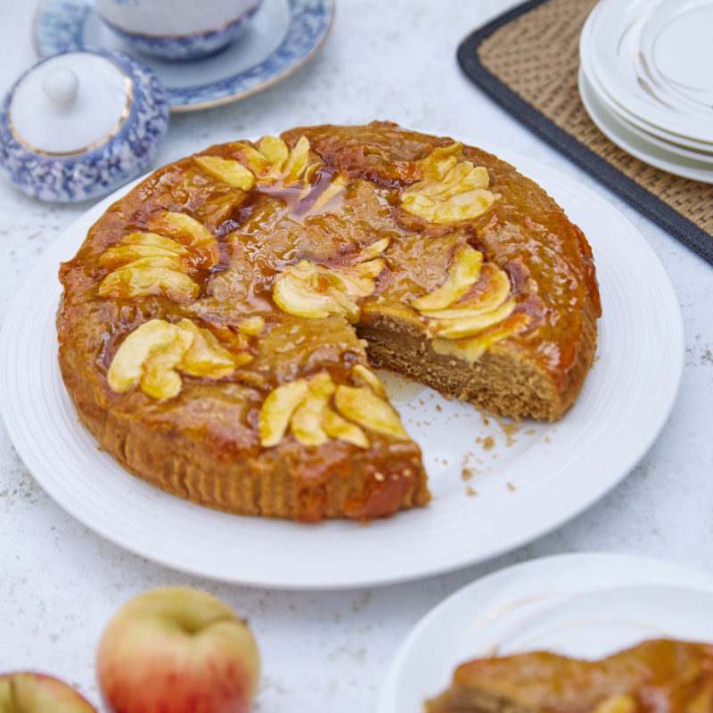 Jewish Cookery | Kosher Recipes | Clustered Apple & Miso Cake