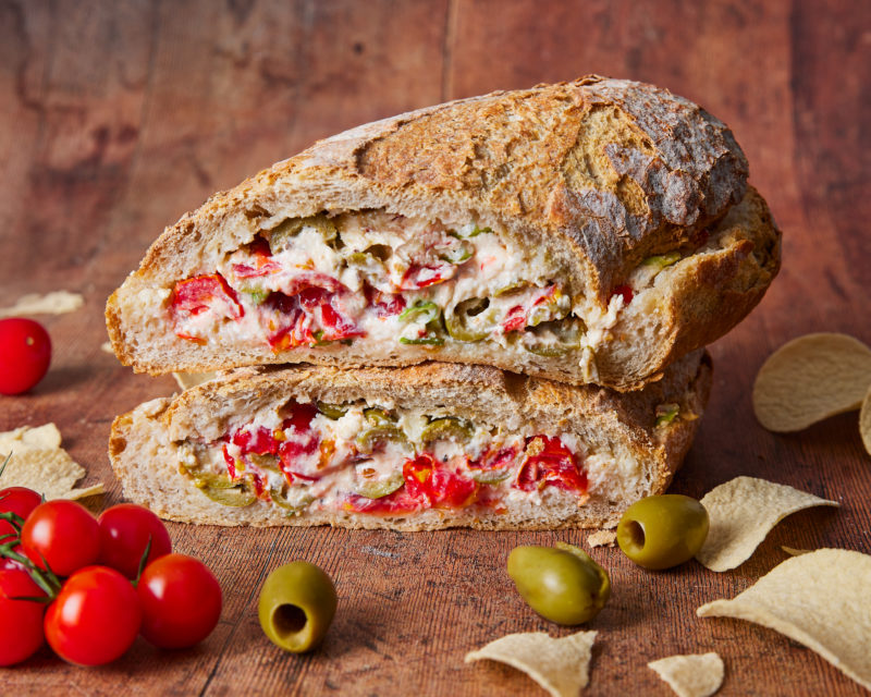 Jewish Cookery | Kosher Recipes | Baked Tomato & Olive Sandwich