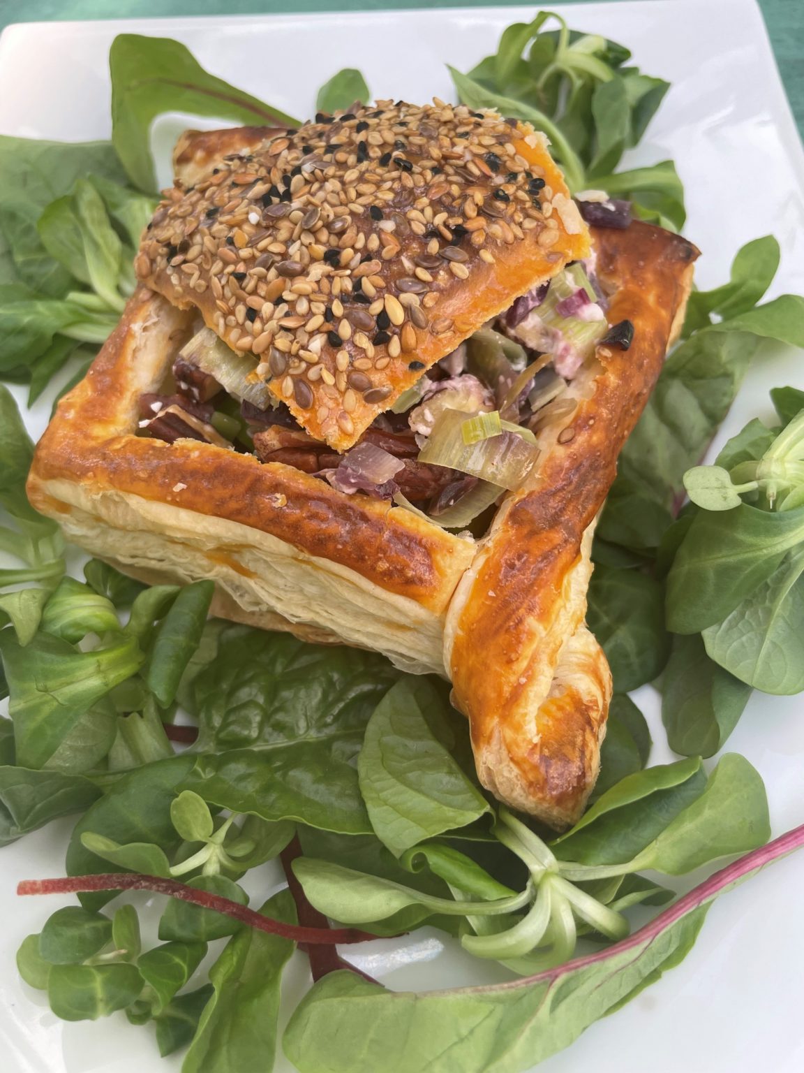 Jewish Cookery | Kosher Recipes | Cheese, Leek & Red Onion Puff Pastry ...